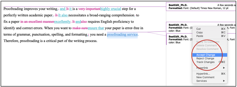 How To Accept And Reject Tracked Changes In Microsoft Word